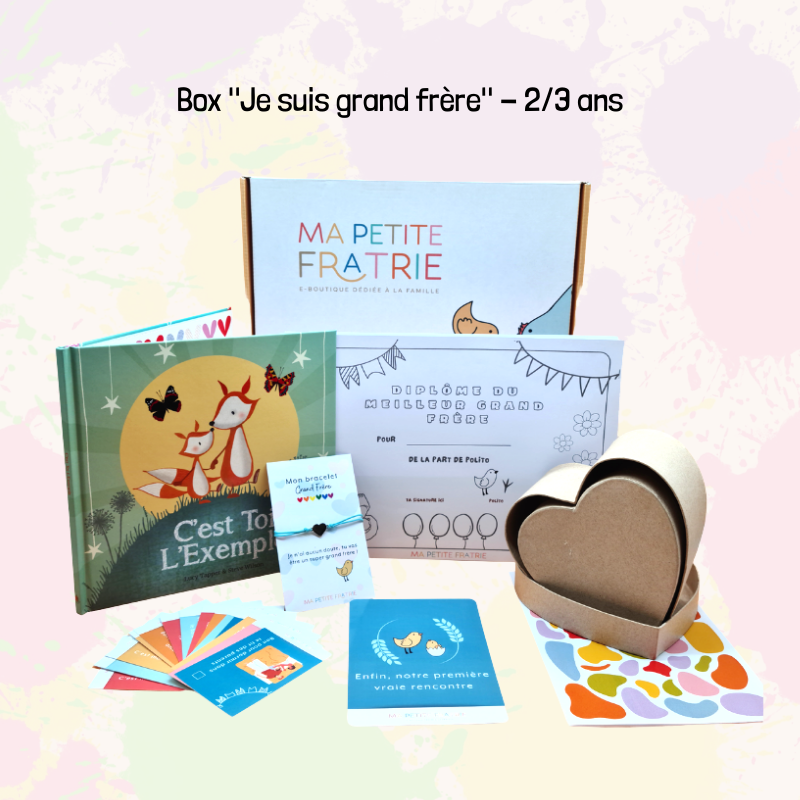 Box “Je suis grand frère/grande sœur” à offrir à la naissance du bébé ...