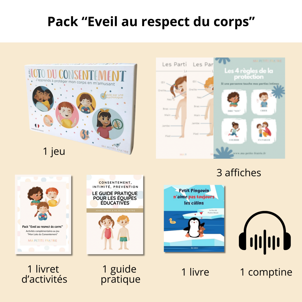 Pack « Eveil au respect du corps » - Ma Petite Fratrie